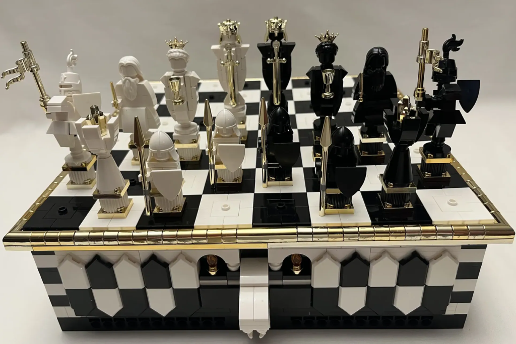 Medieval Chess Set With Storage Drawer - Ideas Spotlight - The Brick Stand