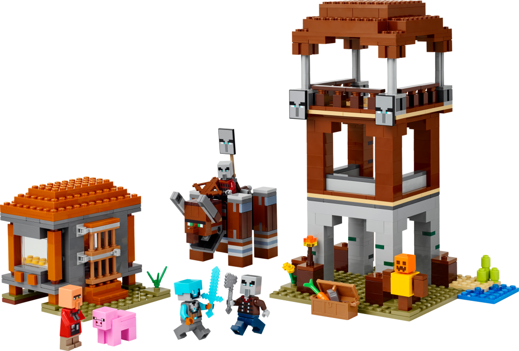 The Pillager Outpost and Ravager Revealed - The Brick Stand